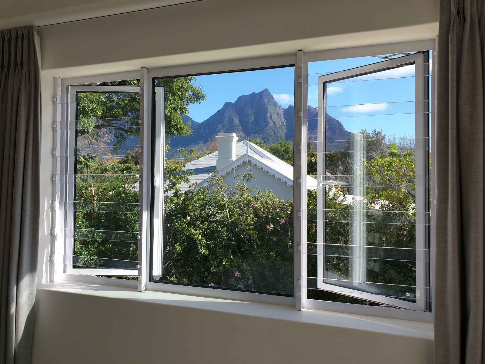 burglar proof open window