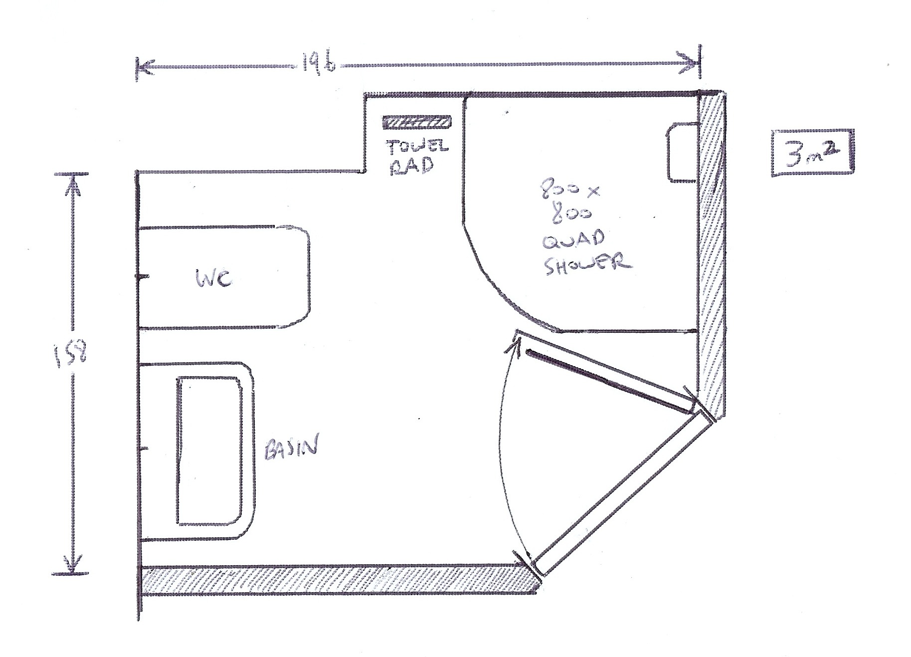 bathroom design layout drawing