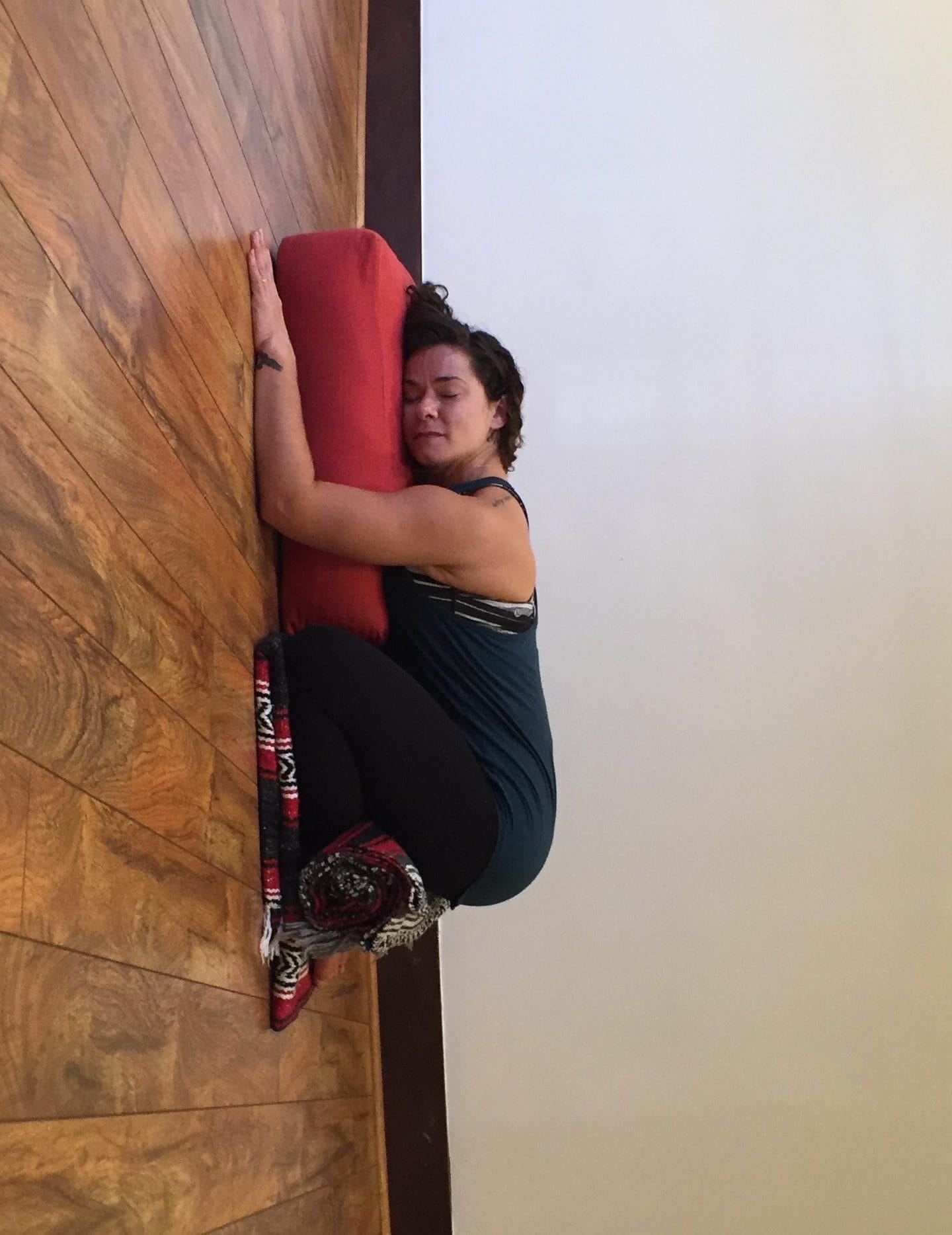 supported childs pose