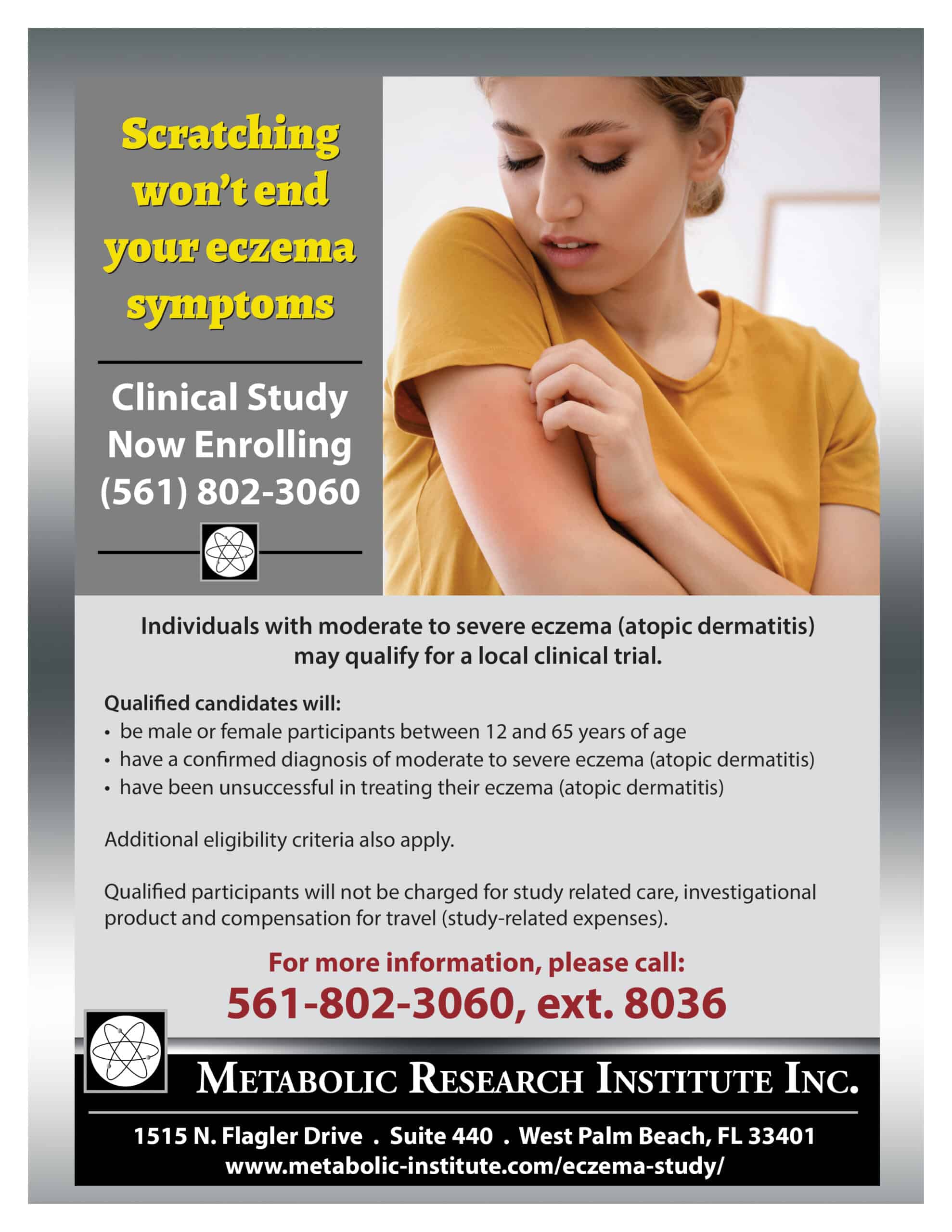 Eczema (Atopic Dermatitis) Study | West Palm Beach FL