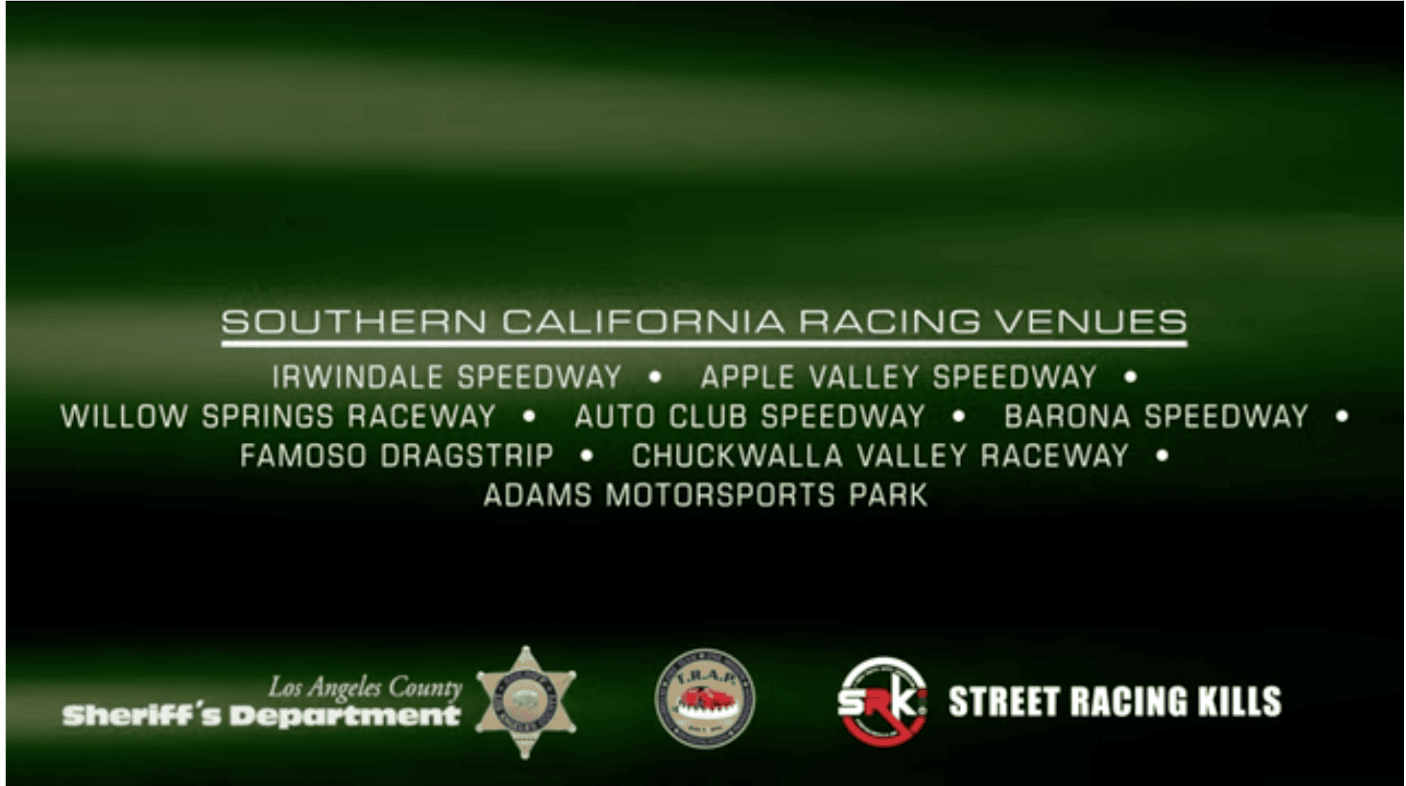 LA Co. Sheriff recommends Apple Valley Speedway and others for racing ...