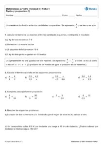 📚 Fichas 2º ESO Bruño 📚 Matemáticas PDF 2022
