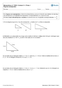 📚 Fichas 2º ESO Bruño 📚 Matemáticas PDF 2022