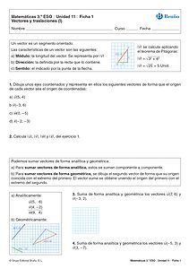 📚 Fichas 3º ESO Bruño 📚 Matemáticas PDF 2023