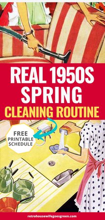 1950s Spring Cleaning Schedule and Free Checklist - Retro Housewife ...