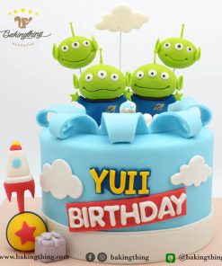 เค้ก 3 มิติ Little Green man - Bakingthing.com