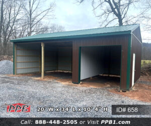 3-Sided Pole Barn Gallery | Pioneer Pole Building