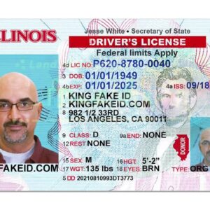 Scannable New Illinois State Fake ID Card - Scannable Fake ID