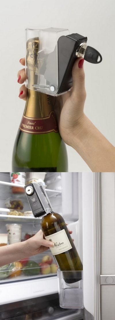 Lock Up Your Whiskey And Wine With The Liquor Bottle Lock | Get Weird Gifts