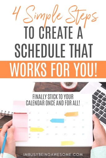 How to Make a Schedule You Will Actually Follow with ADHD: 4 Easy Steps ...