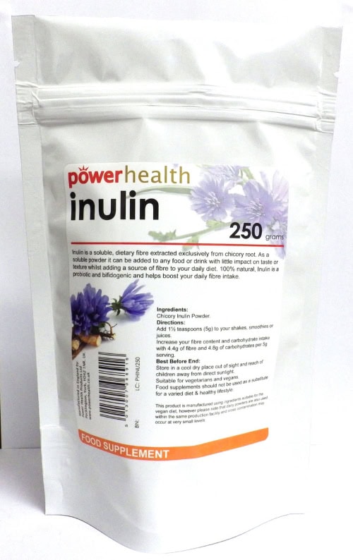 Inulin Fibre, from Chicory root, Power Health, 250gr - Nutrition Shift