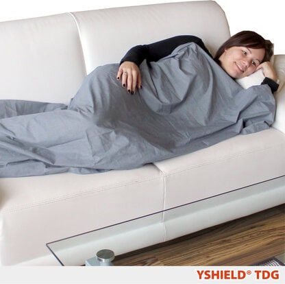 EMF shielding blanket | fabric Steel-Grey