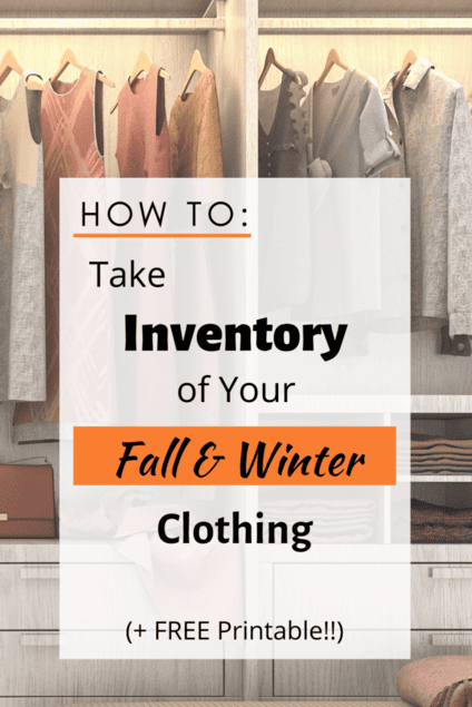 Fall and Winter Clothing Inventory for Women - planningforkeeps.com