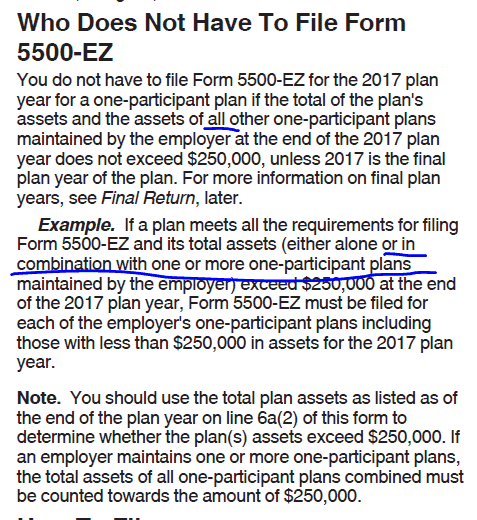 Solo 401k Form 5500-EZ FAQs