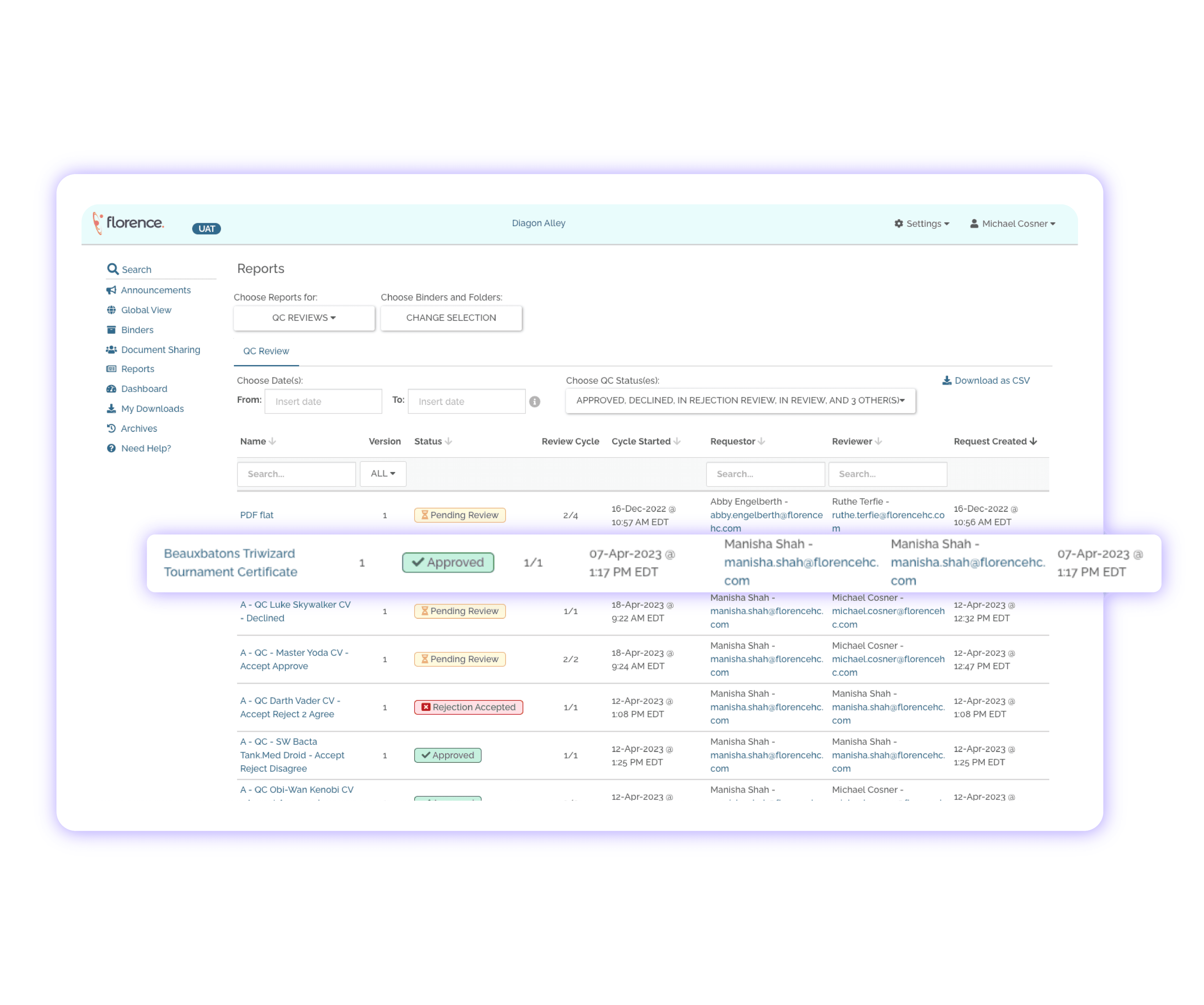 Florence eBinders | Electronic ISF and Participant Binder