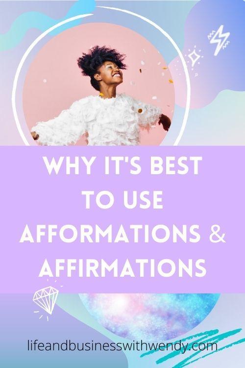Are Afformations better than Affirmations?