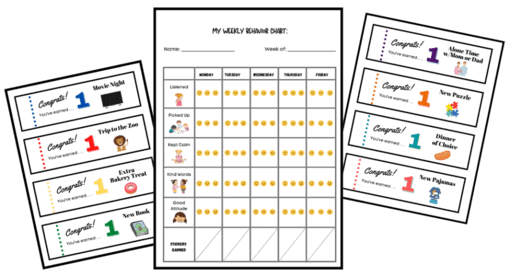 Preschool Behavior Reward Chart - planningforkeeps.com
