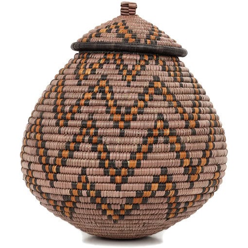 Ukhamba | Zulu Ukhamba Lidded Baskets | Baskets of Africa