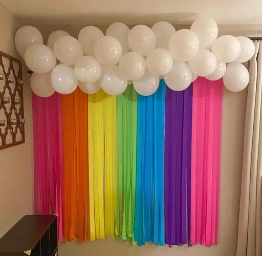 Rainbow Birthday Party - planningforkeeps.com