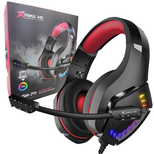 Xtrike Me Stereo Gaming Headphone GH-711 -RGB - Startech Store