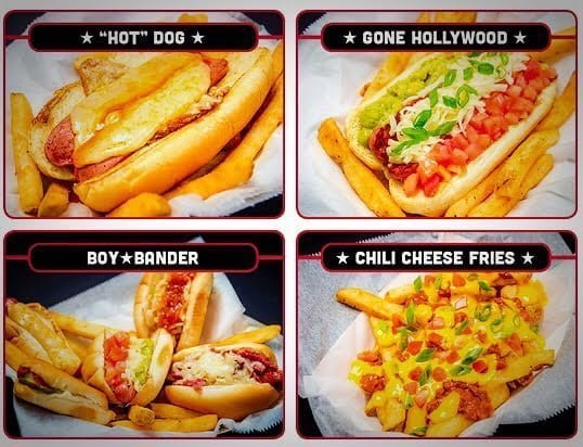 The Fat One's food truck famous Hot Dogs.
