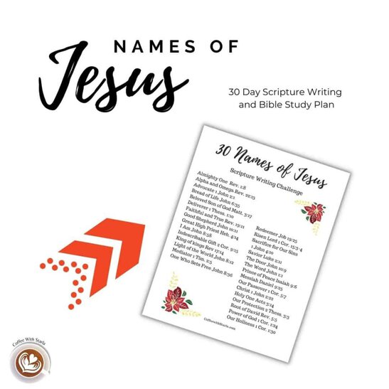 30 Names of Jesus Printable - Coffee With Starla