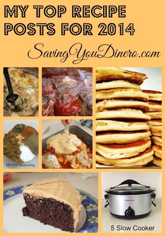 My Top Recipe Posts of 2014 - Saving You Dinero