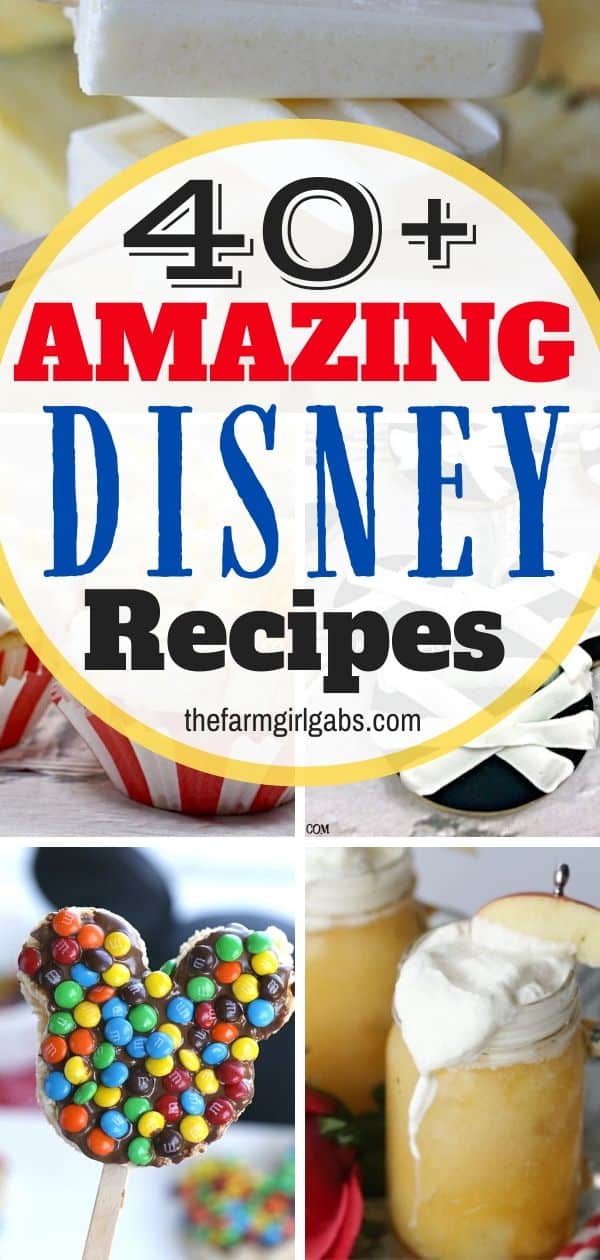 40+ Disney Recipes To Make Your Day A Little More Magical! - The Farm ...