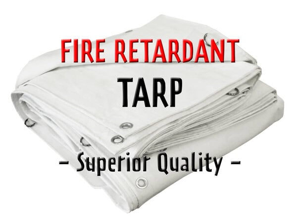 Heavy Duty Flame Retardant Tarps - 20' x 30' Wholesale Pricing