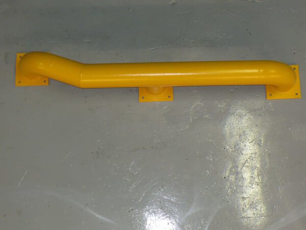 Cranked Loading Bay Wheel Guides - 2070mm x 600mm x 365mm