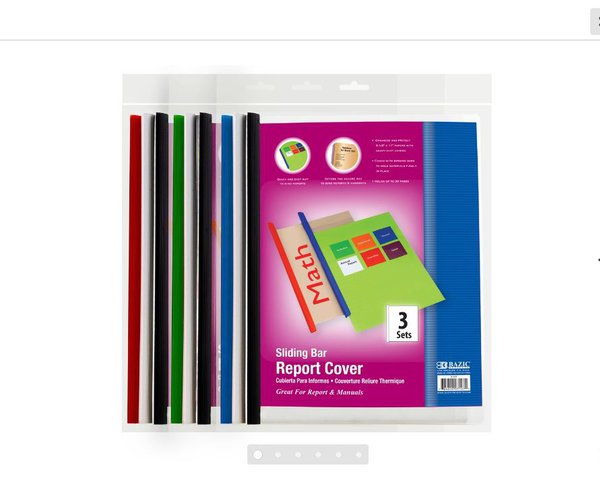 Sliding Bar Report Cover - Mazer Wholesale