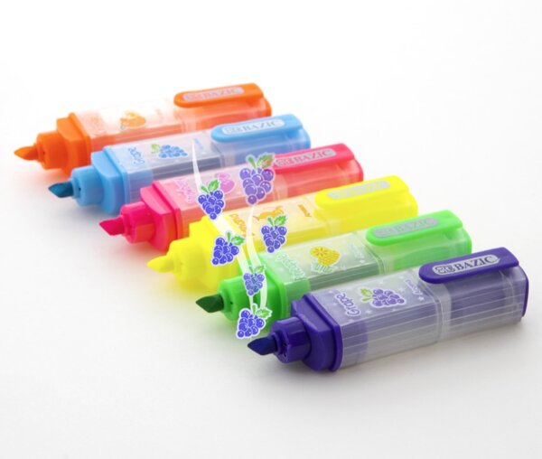 Fruit Scented Mini Highlighters (6/pack) - Pack of 144 - Wholesale Price