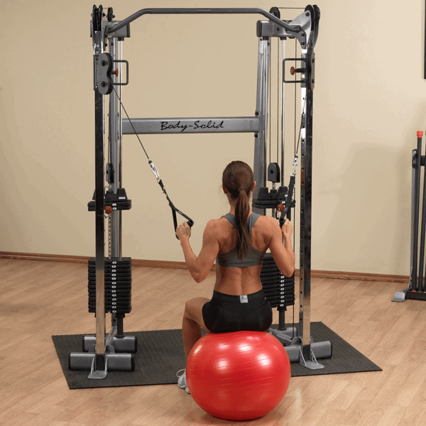 Body-Solid Adjustable Functional Trainer Machine GDCC210 Adj Bench