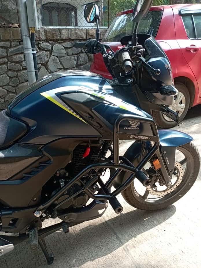 Honda SP 160 Crash Guard with Sliders – PS Customs International