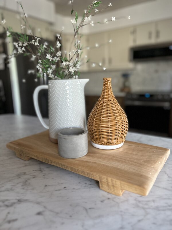 Wood Riser – wood tray – 1800’s barn wood – solid hardwood single board ...