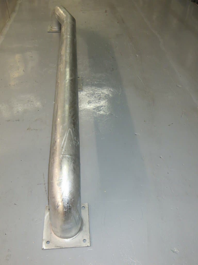 Cranked Loading Bay Wheel Guides - 3000mm x 600mm x 365mm