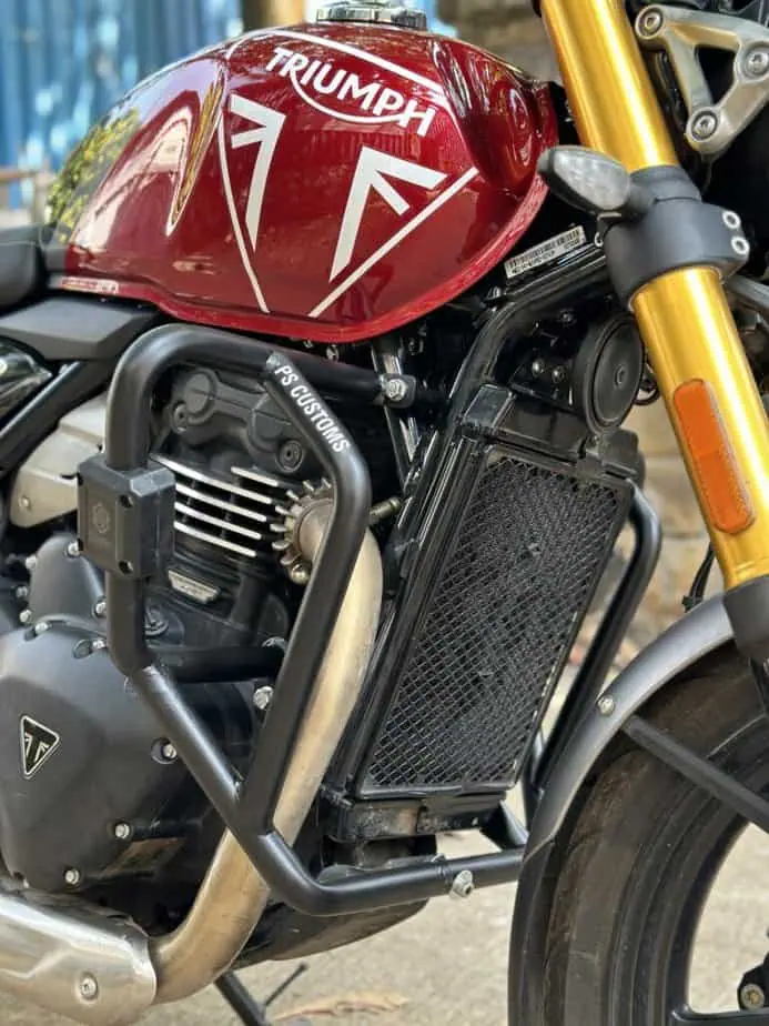 Triumph Speed 400 Crash Guard with Sliders – PS Customs International