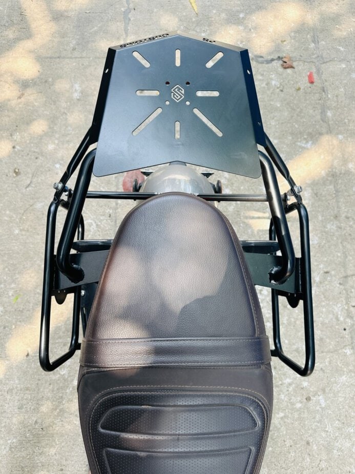 TVS Ronin Saddle Stay with Top Rack – PS Customs International