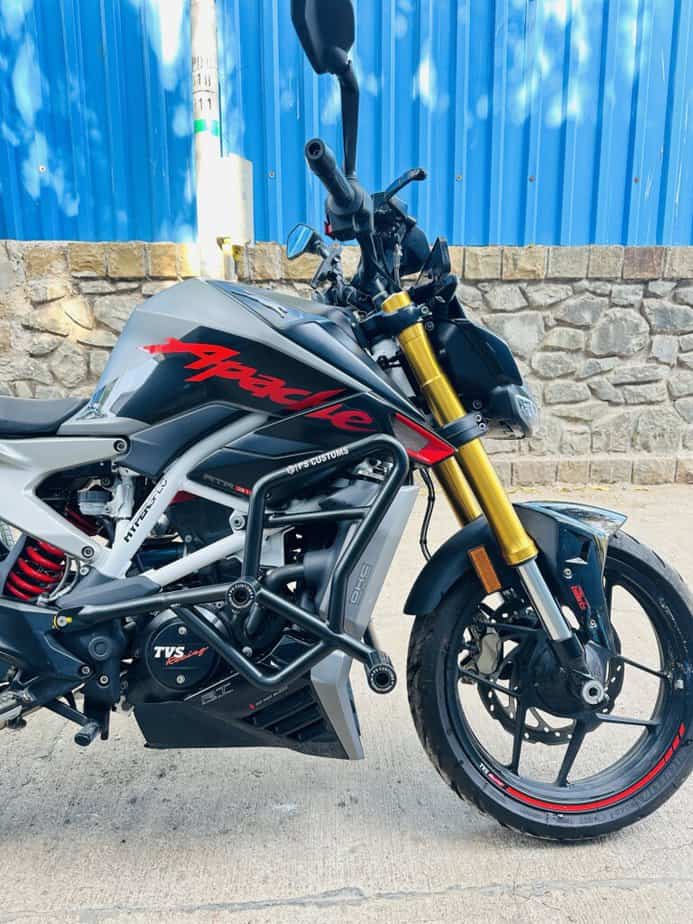 TVS Apache RTR 310 Crash Guard – PS Customs International
