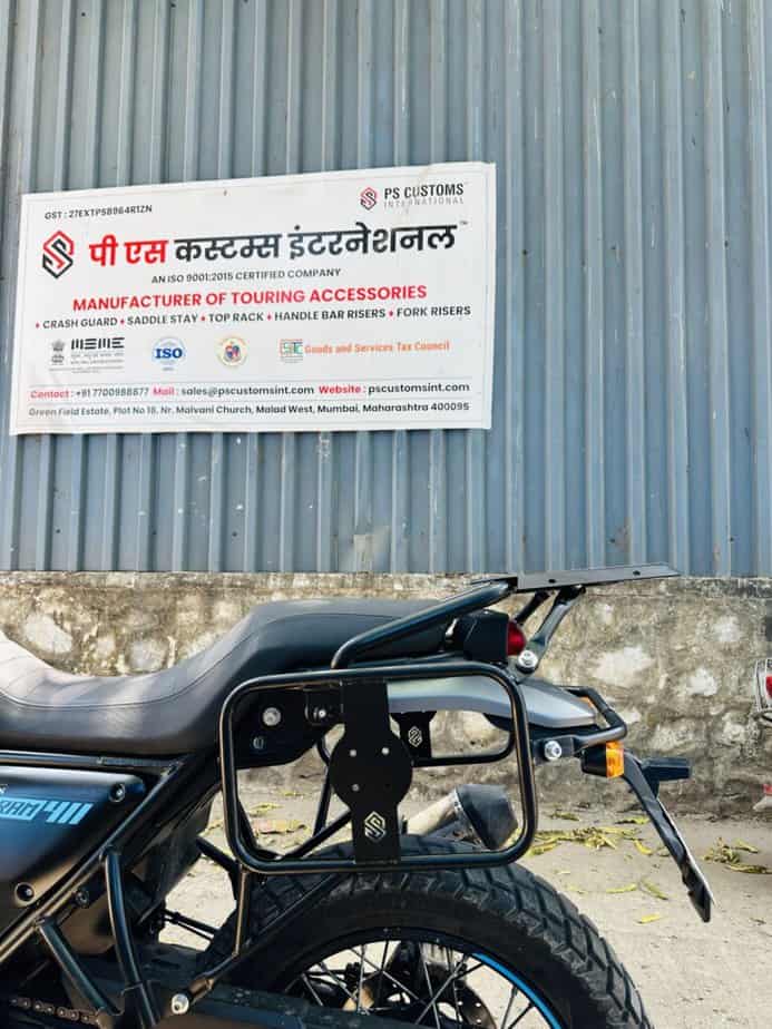 Royal Enfield Himalayan 411 / Scram 440 Saddle stay with Top rack – PS ...