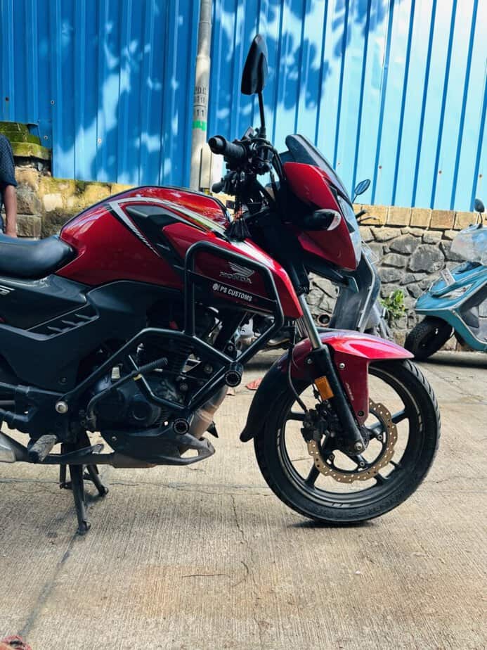 Honda SP 160 Crash Guard with Sliders – PS Customs International