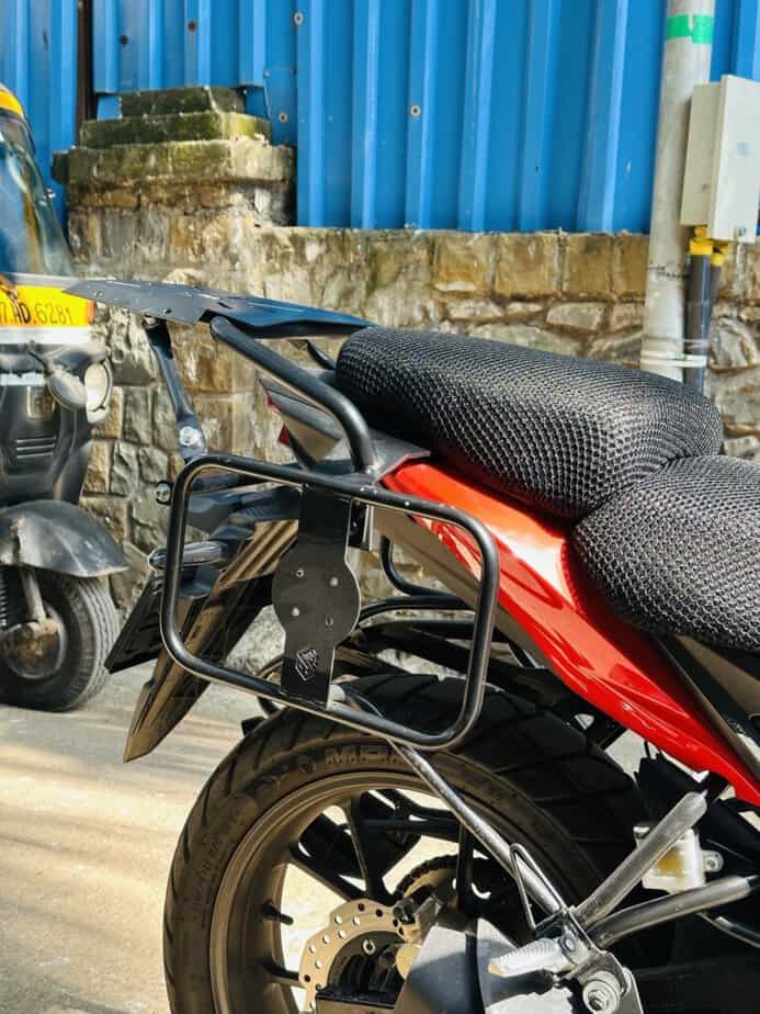 Honda NX 200 / CB 200 X Saddle Stay with Top Rack – PS Customs ...