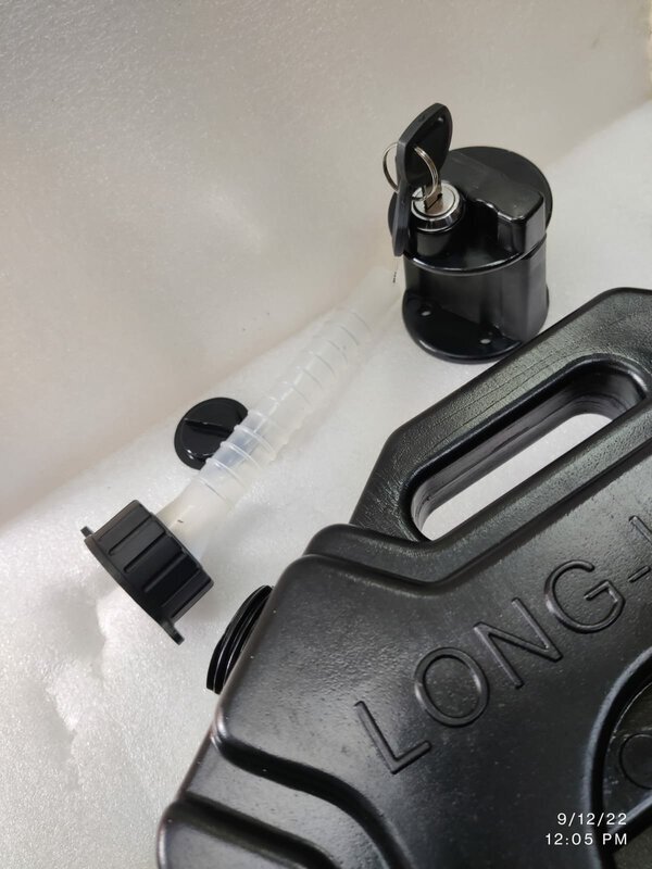 Jerry Can 5ltr - Black with locks - HDTCustoms