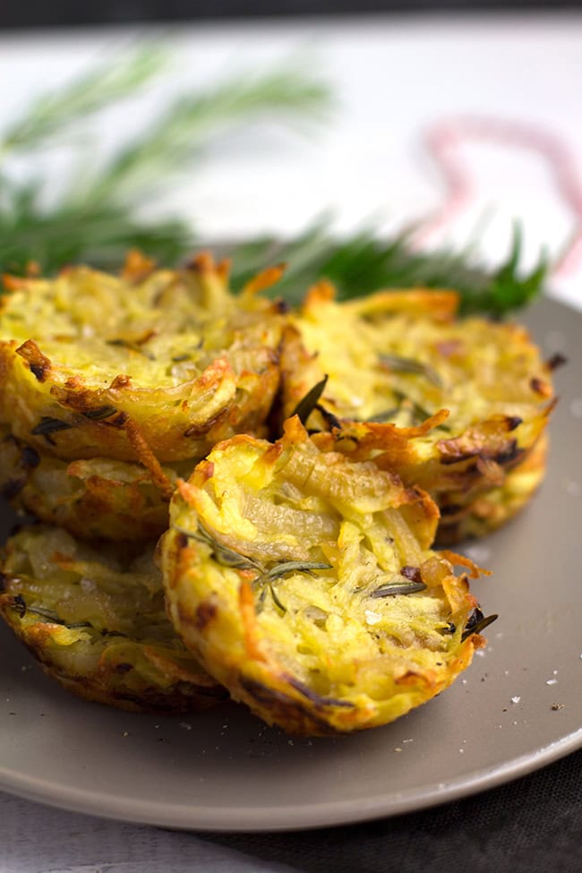 Vegan Potato, Onion and Rosemary Hash Brown Recipe