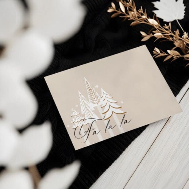 Elegant Fa La Christmas Carol Vintage Sheet Music Beige Envelope ...