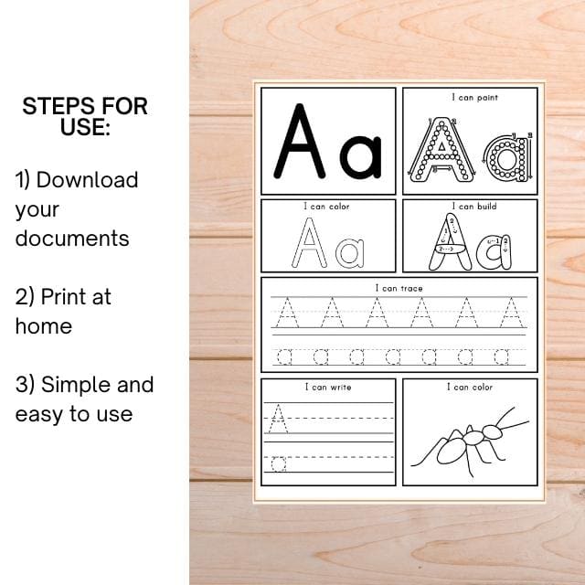 26 Alphabet Review Printables for Kids - Kidz Craft Corner