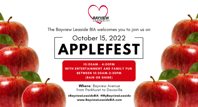 Applefest in Bayview Leaside recreates the spirit of the area's apple ...