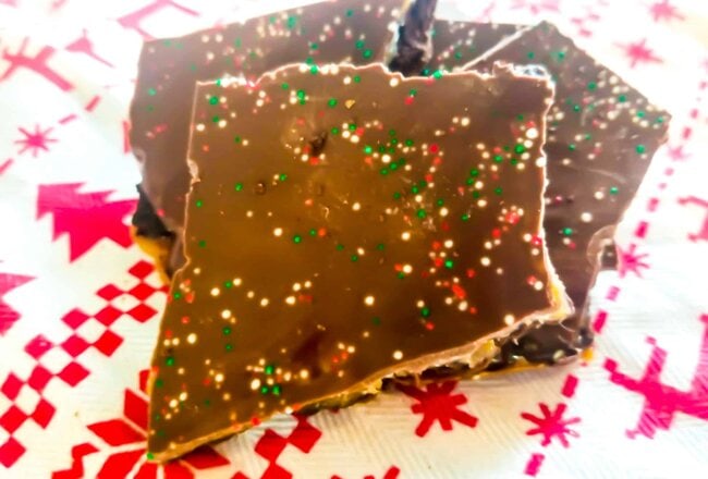 Andes Mint Christmas Crack - Cakes to Kale