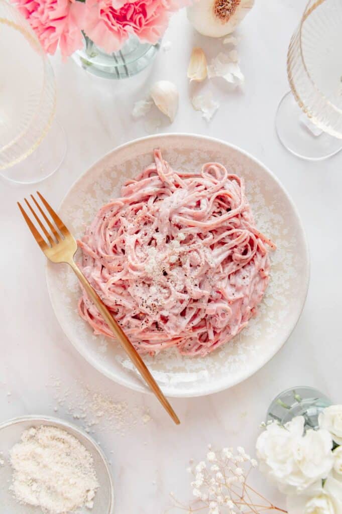 Vegan Pink Pasta - Best Served Vegan