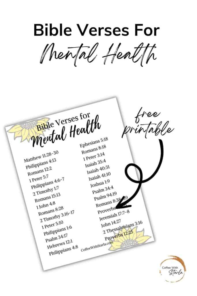 Bible Verses for Mental Health Healing - Coffee With Starla